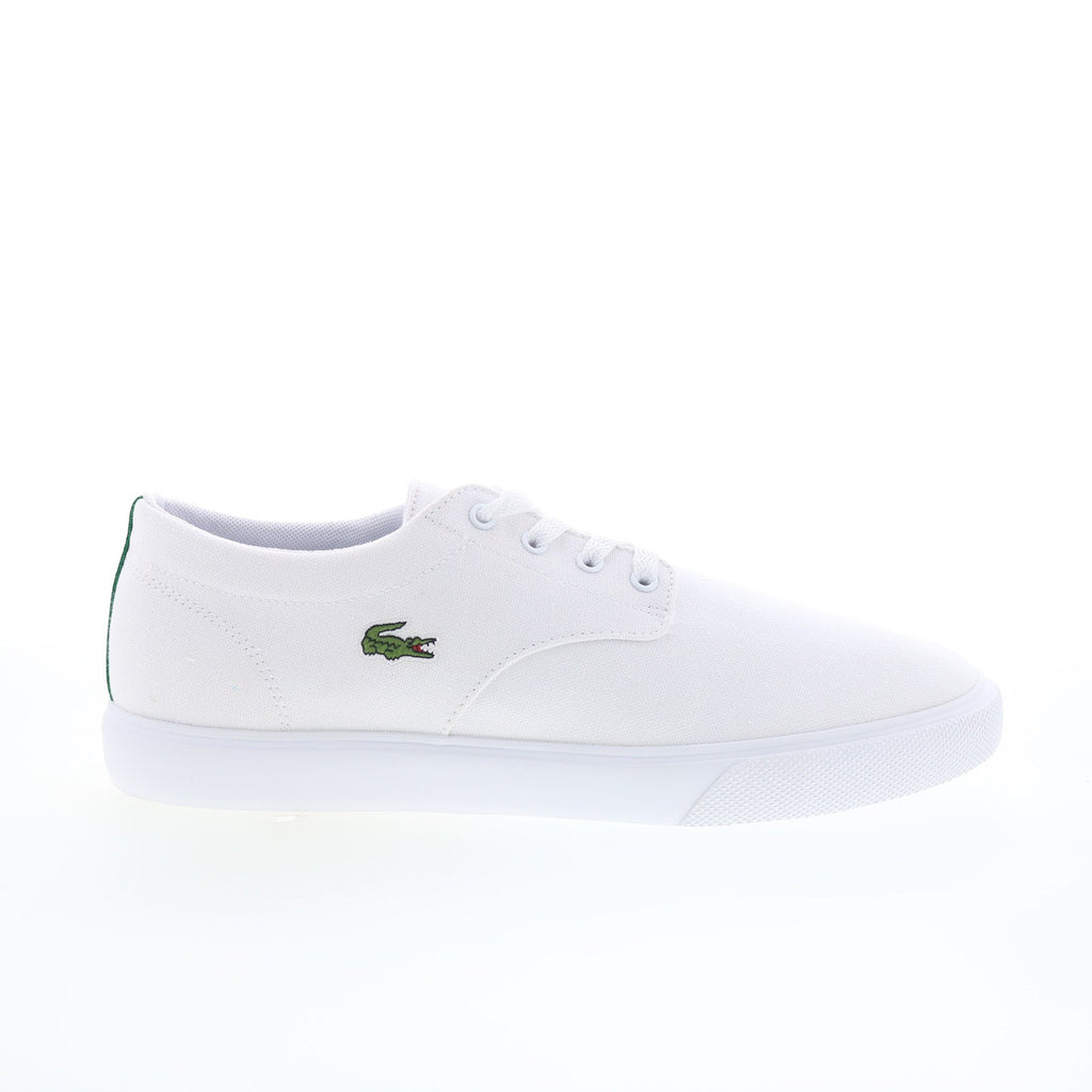 Lacoste Grip Base 224 1 CMA Mens White Canvas Lifestyle Sneakers Shoes ...