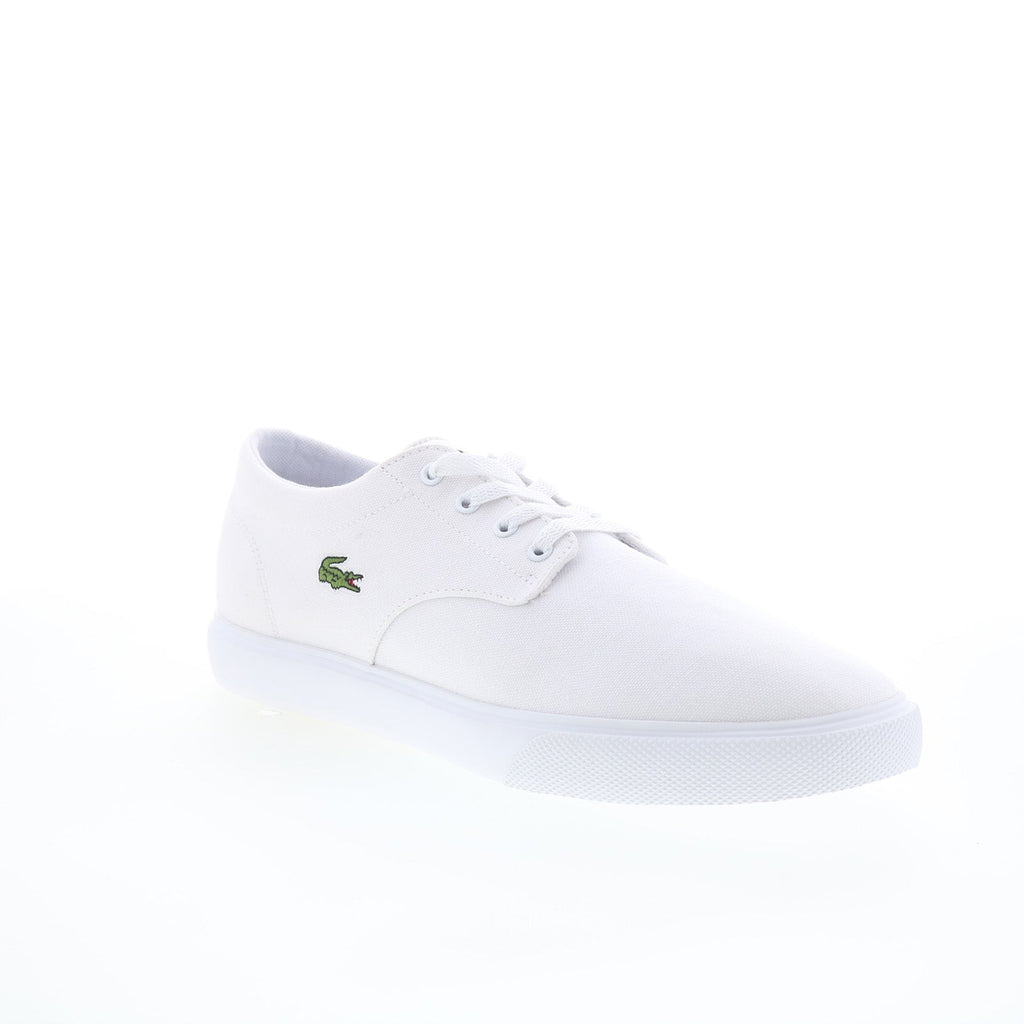 Lacoste Grip Base 224 1 CMA Mens White Canvas Lifestyle Sneakers Shoes ...