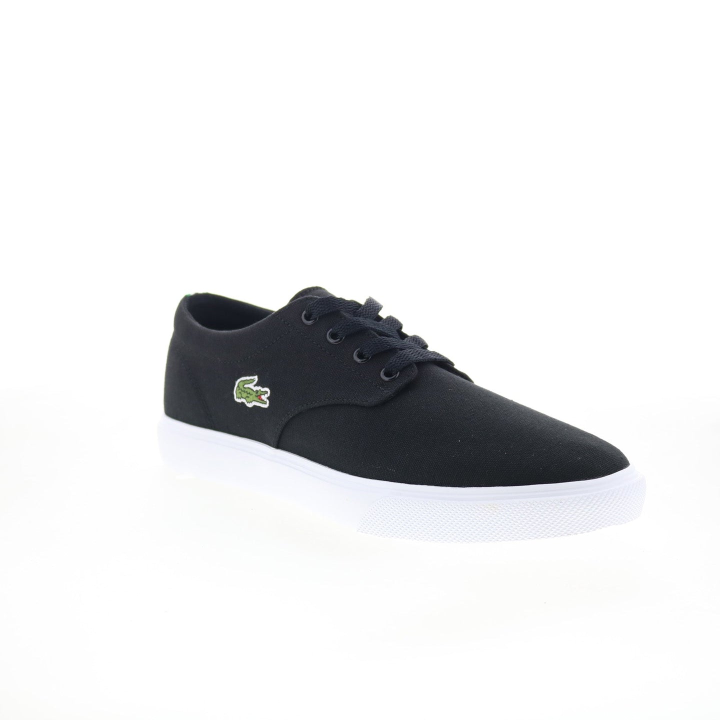 Lacoste Grip Base 224 1 CMA Mens Black Canvas Lifestyle Sneakers Shoes ...
