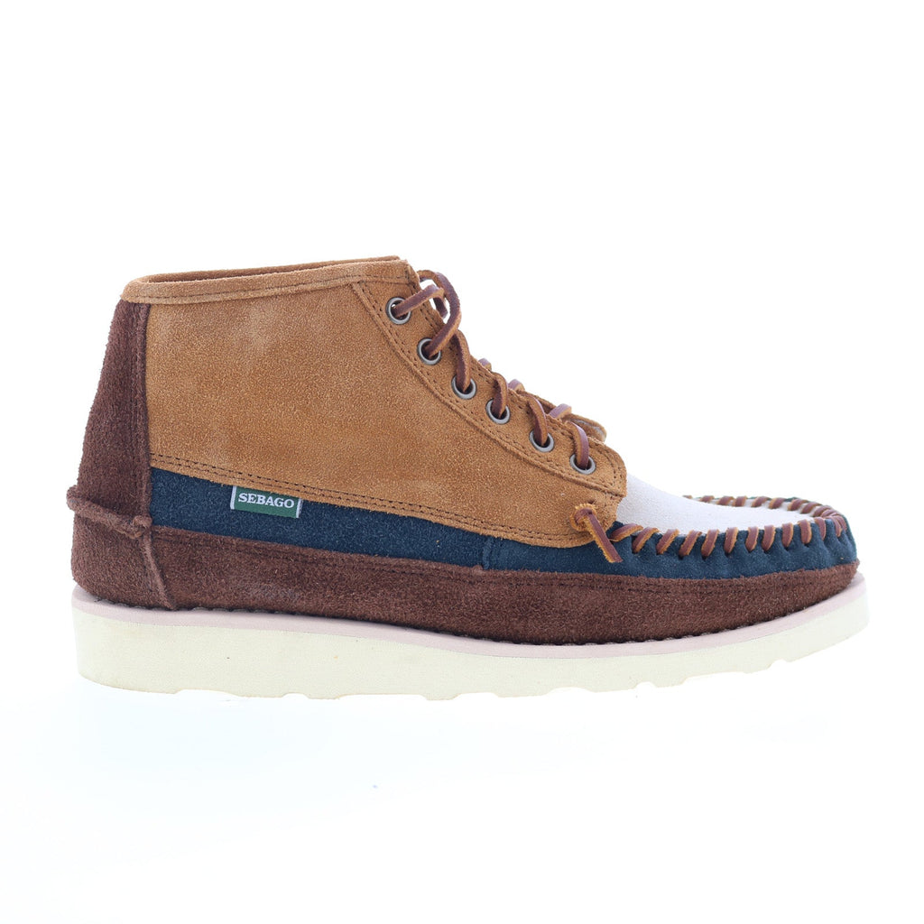 Sebago Cayuga Mid 7001HH0-A34 Mens Brown Suede Lace Up Chukkas Boots ...