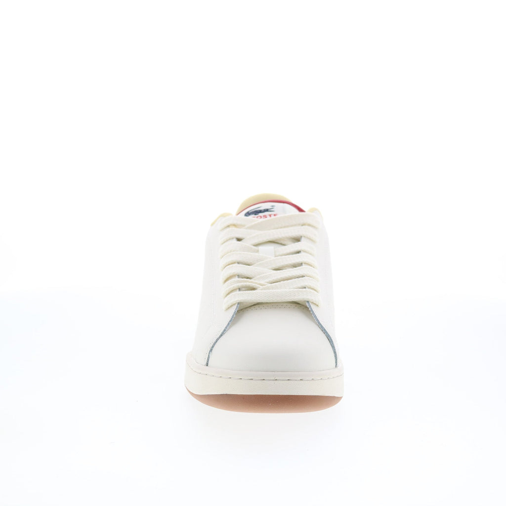 Lacoste Carnaby Cup 225 3 SMA Mens Beige Leather Lifestyle Sneakers Sh ...