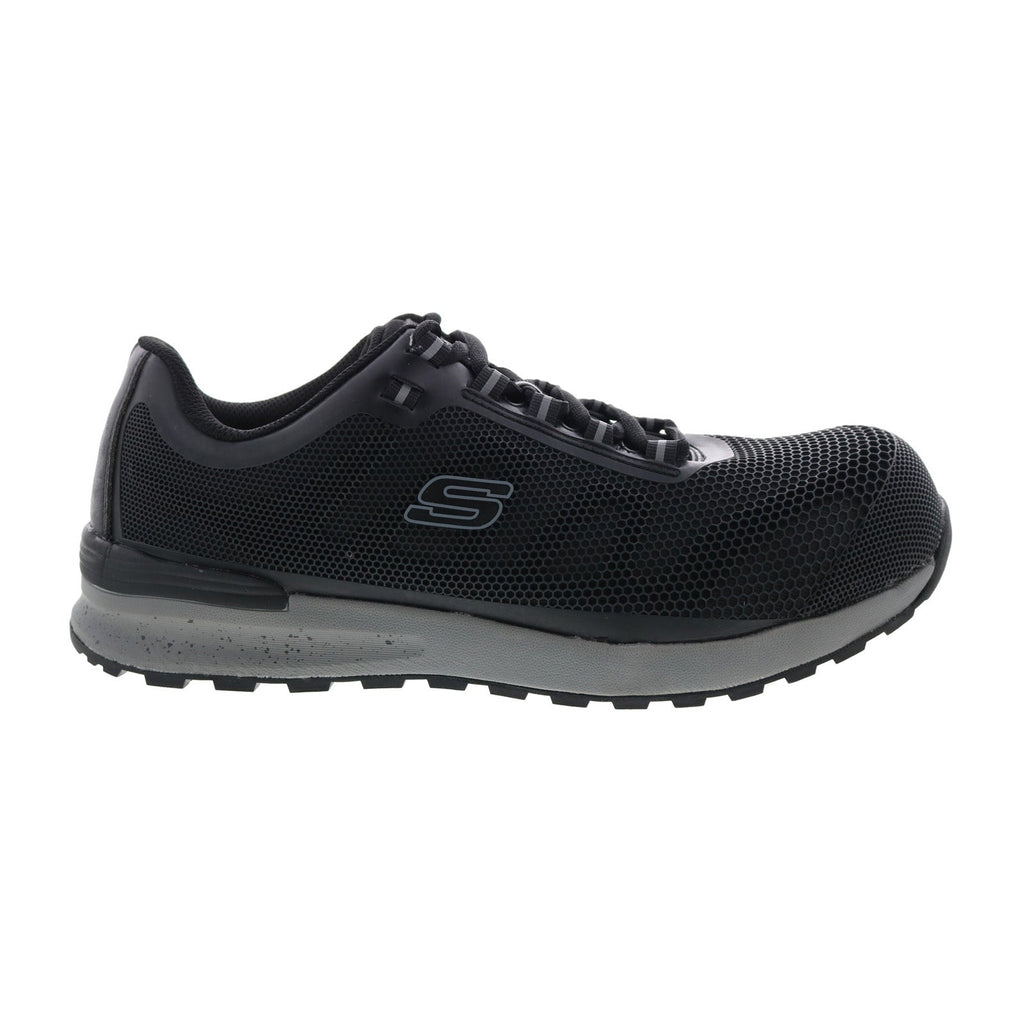 Skechers Bulkin Composite Toe Mens Black Athletic Work & Safety Shoes ...