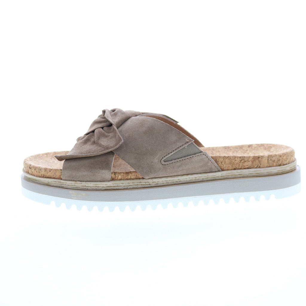 Gabor 82-851-32 Womens Brown Suede Slip On Slides Sandals Shoes - Ruze ...
