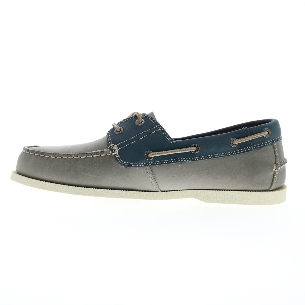 Dockers Vargas 90-30626 Mens Gray Leather Loafers & Slip Ons Boat Shoe ...