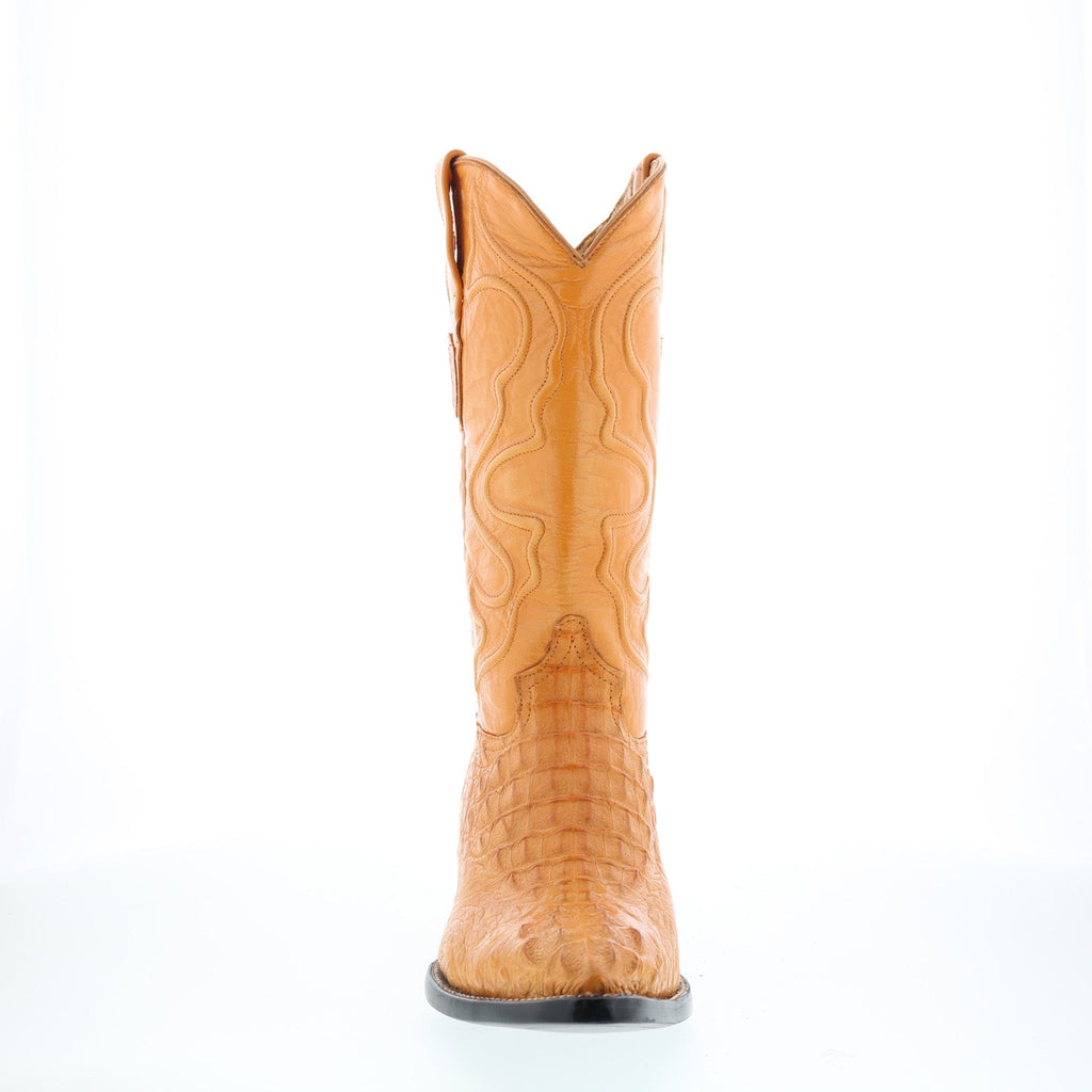 Wild West Caiman Hornback Chihuaha Mens Brown Wide Cowboy Western Boot ...