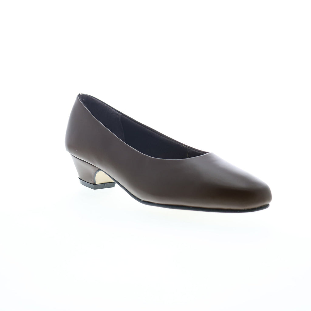 Capps Sail Pump Low Heel 90232-A Womens Brown Leather Pumps Heels Shoe ...