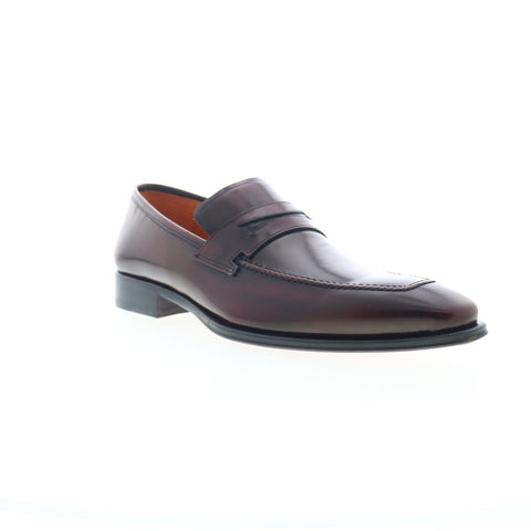 Mezlan Signature Leather Penny Loafer 9621 Mens Burgundy Loafers Penny ...