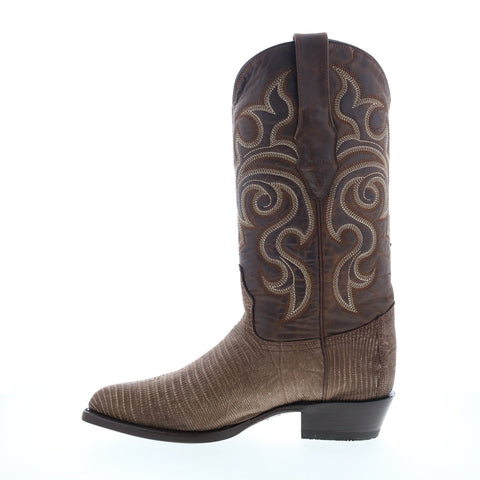 Los Altos J-Toe Teju Lizard 990735 Mens Brown Wide Cowboy Western Boot ...