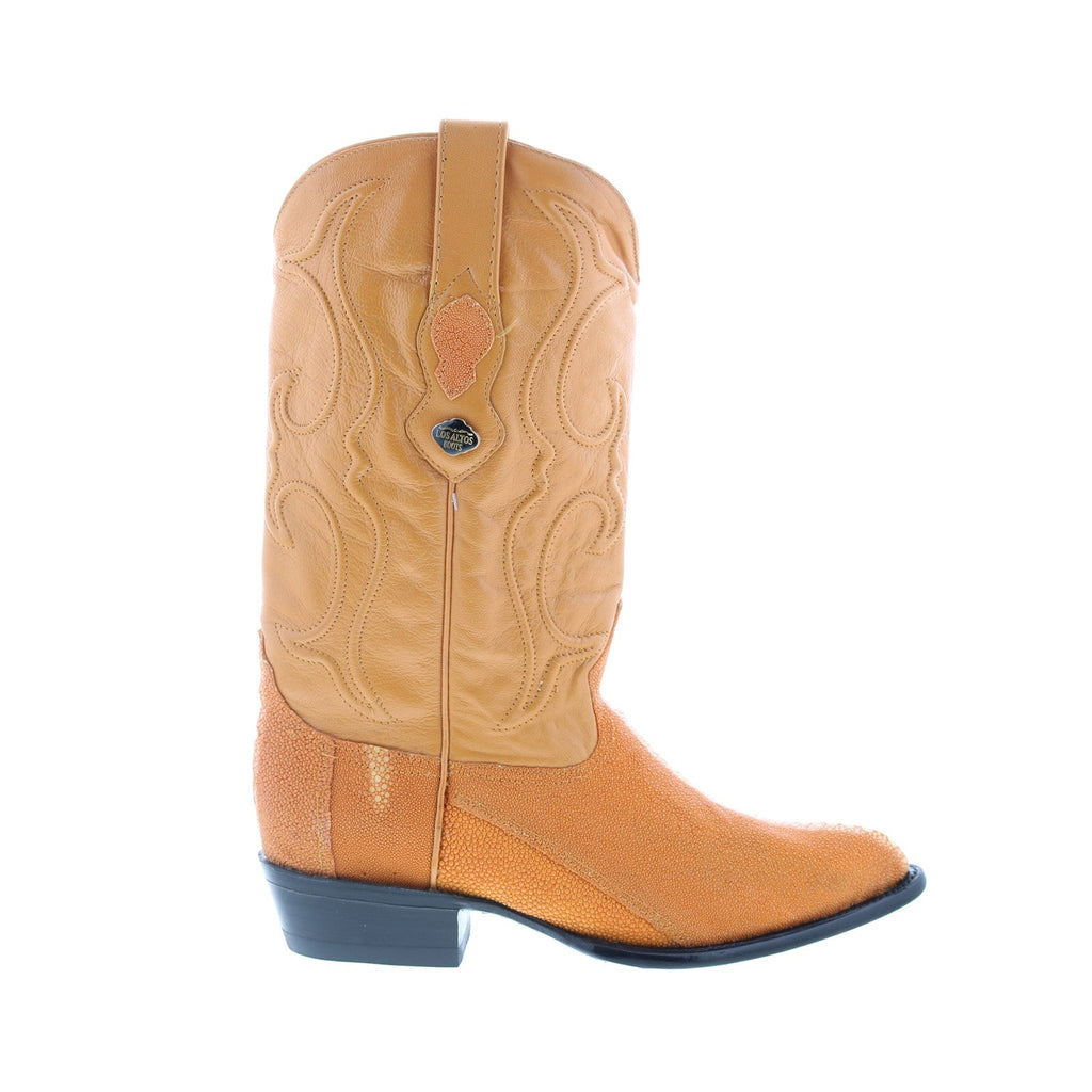 Los Altos J-Toe Stingray Rowstone Mens Yellow Wide Cowboy Western Boot ...