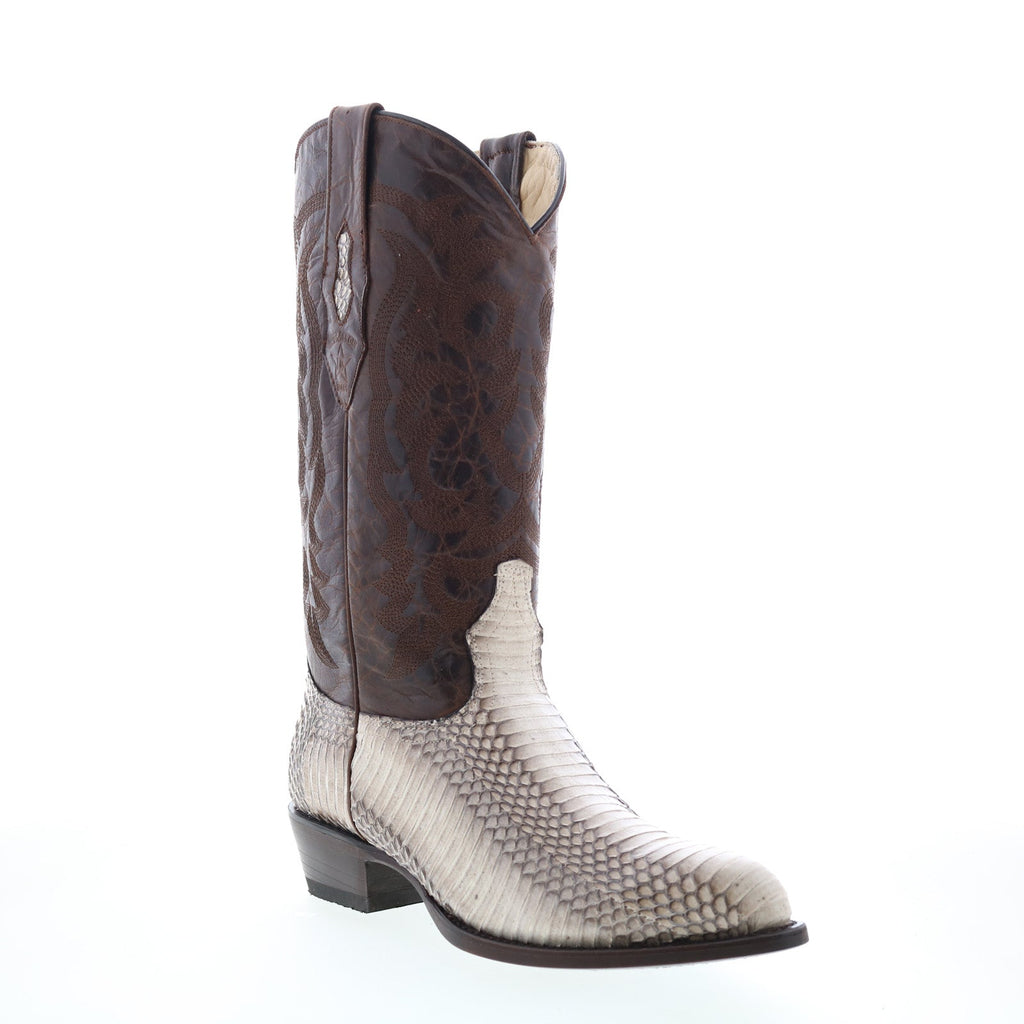 Los Altos J-Toe Cobra 996549 Mens Beige Wide Leather Cowboy Western Bo ...