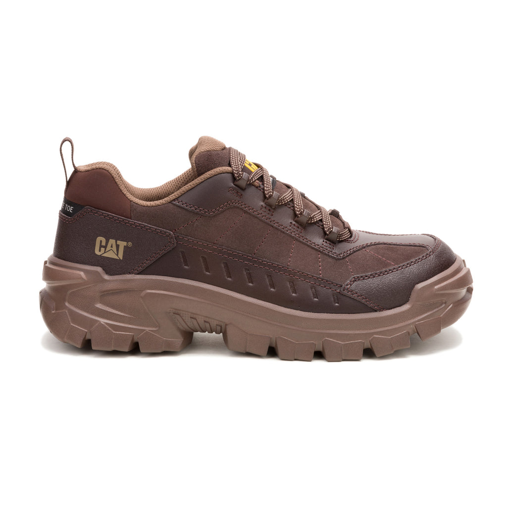 Caterpillar Invader Sport LO Composite Toe Mens Brown Wide Work & Safe ...