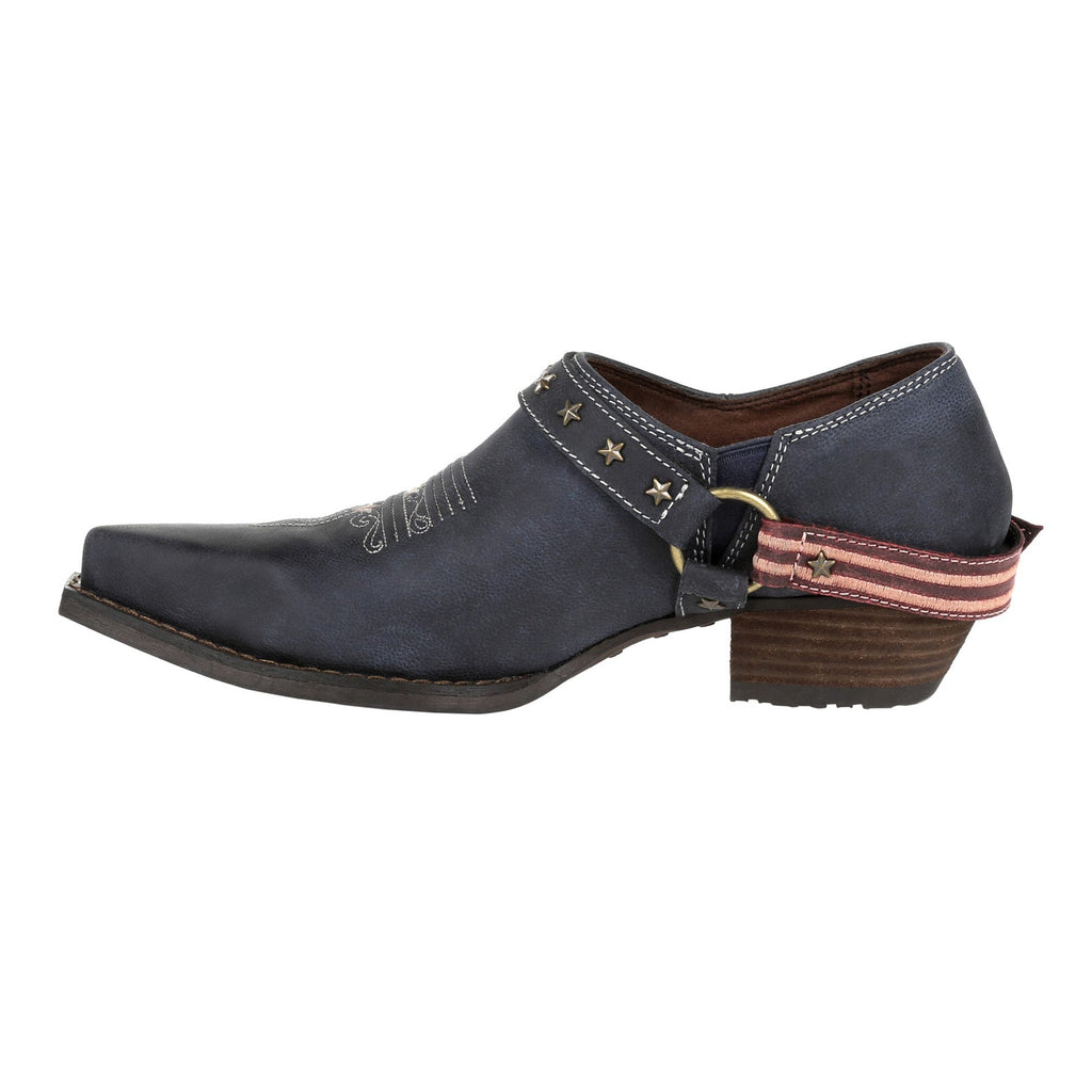 Durango Crush DRD0365 Womens Blue Leather Slip On Ankle & Booties Boot ...