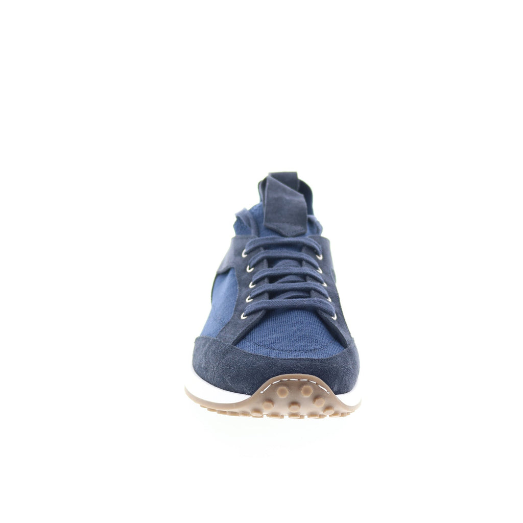 Pastori by Di Bianco Gratain Mens Blue Suede Lace Up Lifestyle Sneaker ...