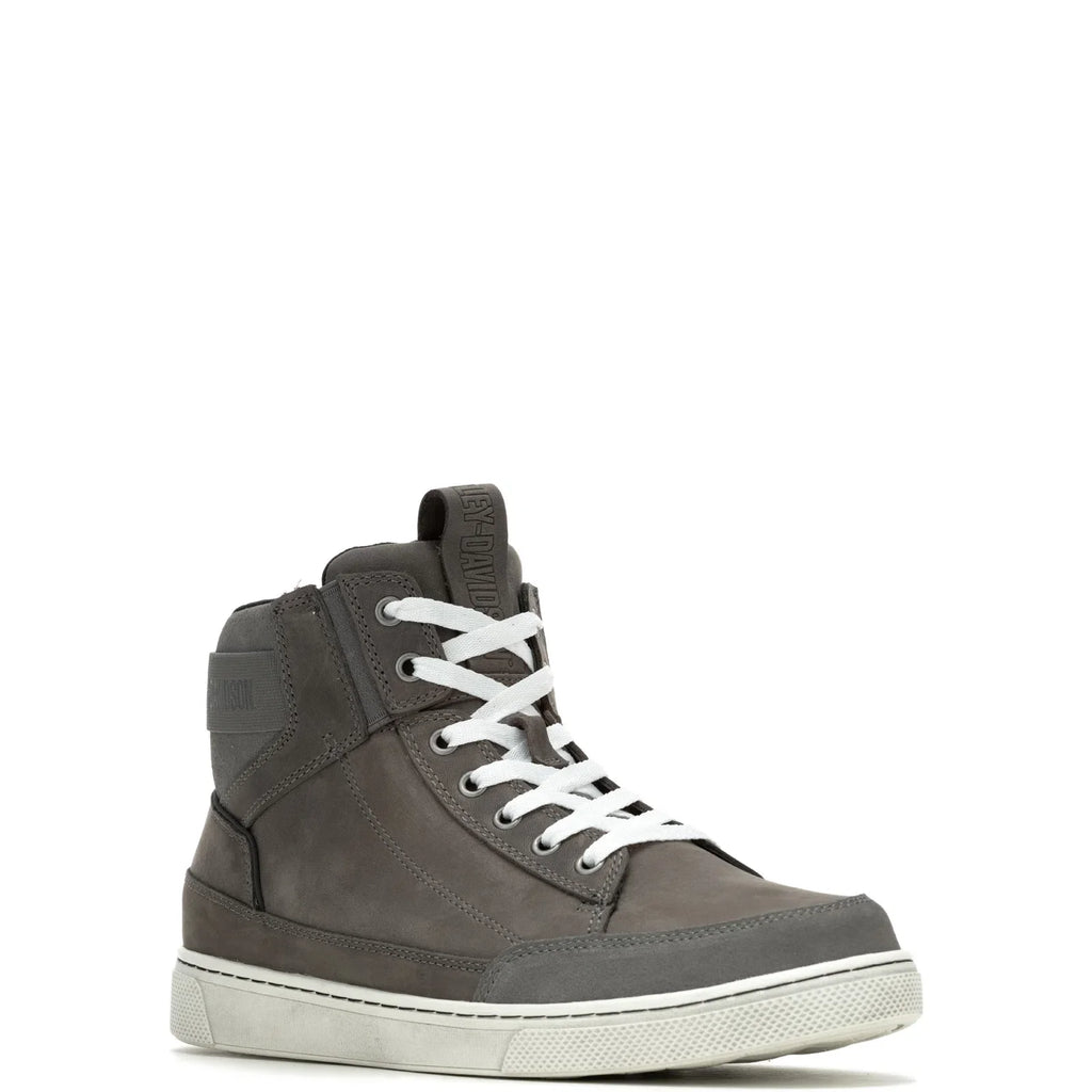 Harley-Davidson Bauman DE D50003 Mens Gray Leather Lifestyle Sneakers ...