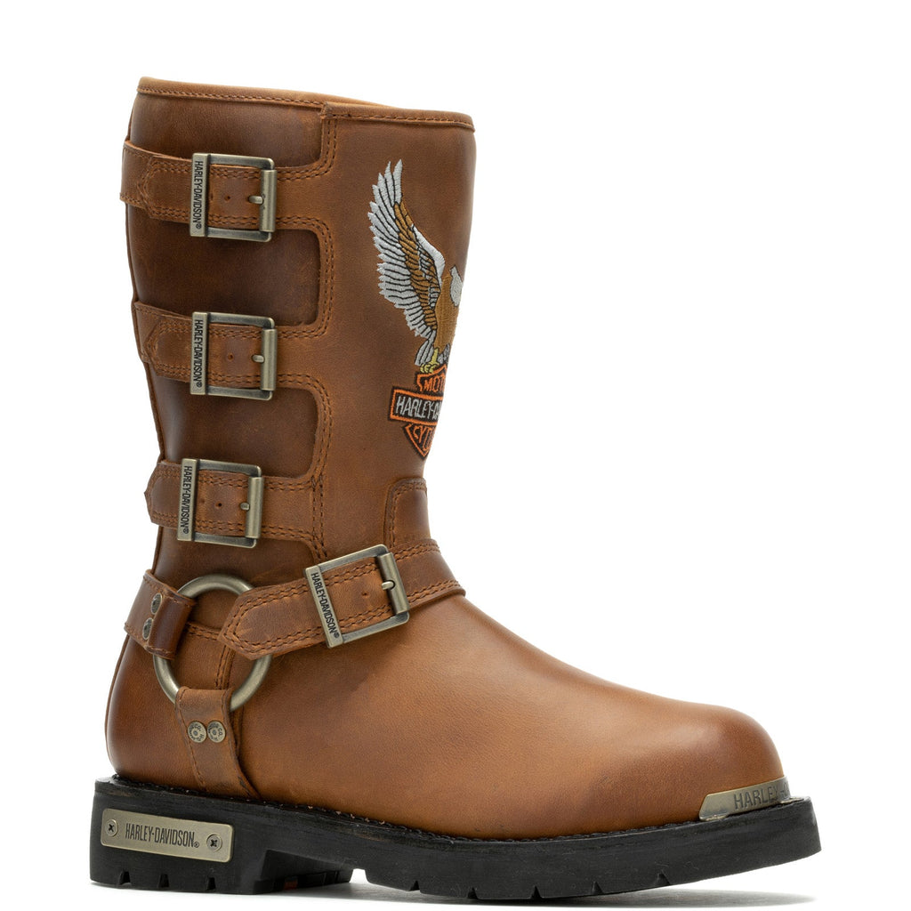 Harley-Davidson Corley D87306 Womens Brown Leather Motorcycle Boots ...