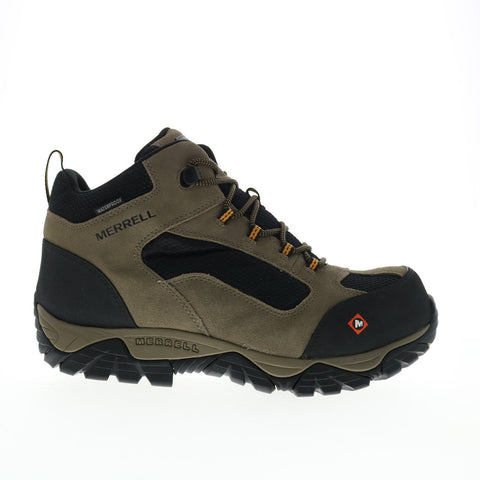 Merrell Moab Onset Mid Waterproof Composite Toe Mens Brown Wide Work B ...