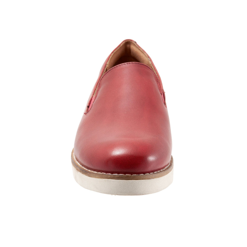 Softwalk Whistle S1810-601 Womens Red Narrow Leather Loafer Flats Shoe ...