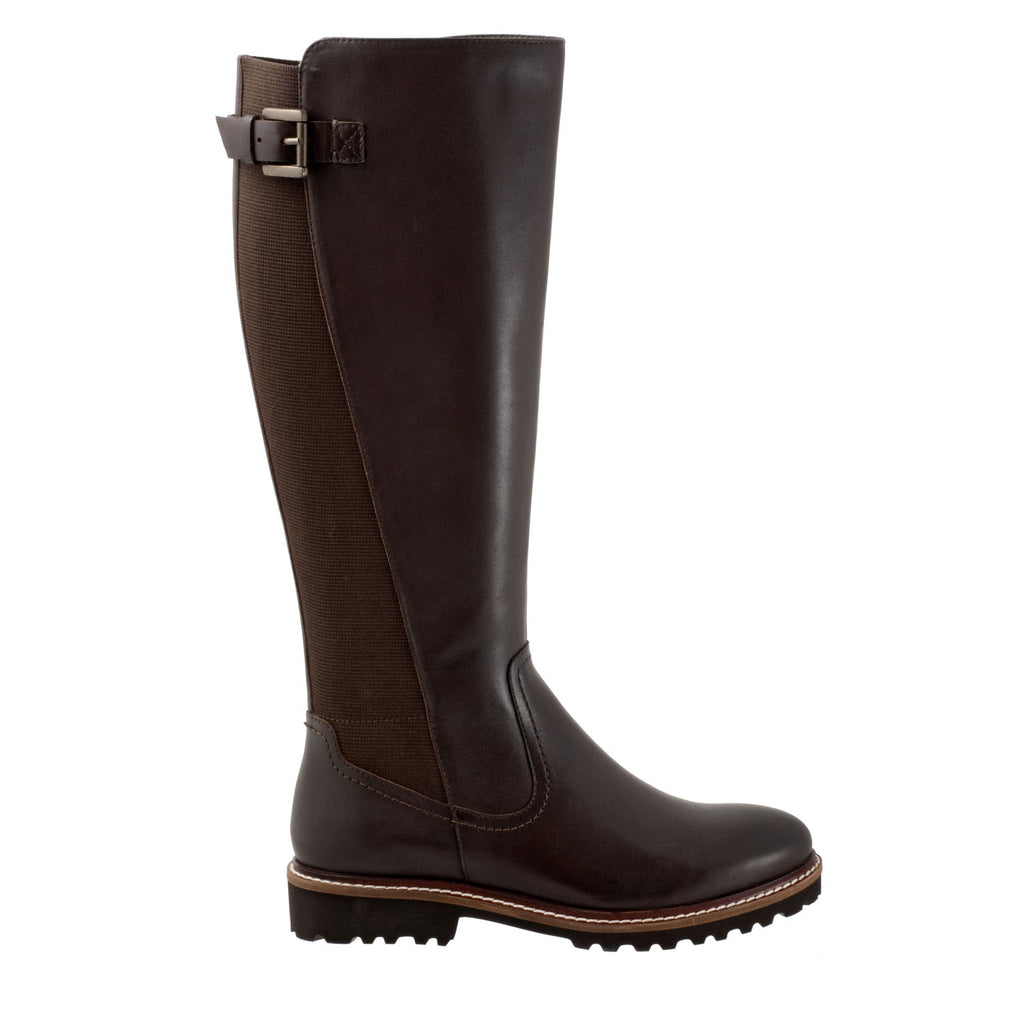 Softwalk Inara S2265-200 Womens Brown Wide Leather Knee High Boots ...
