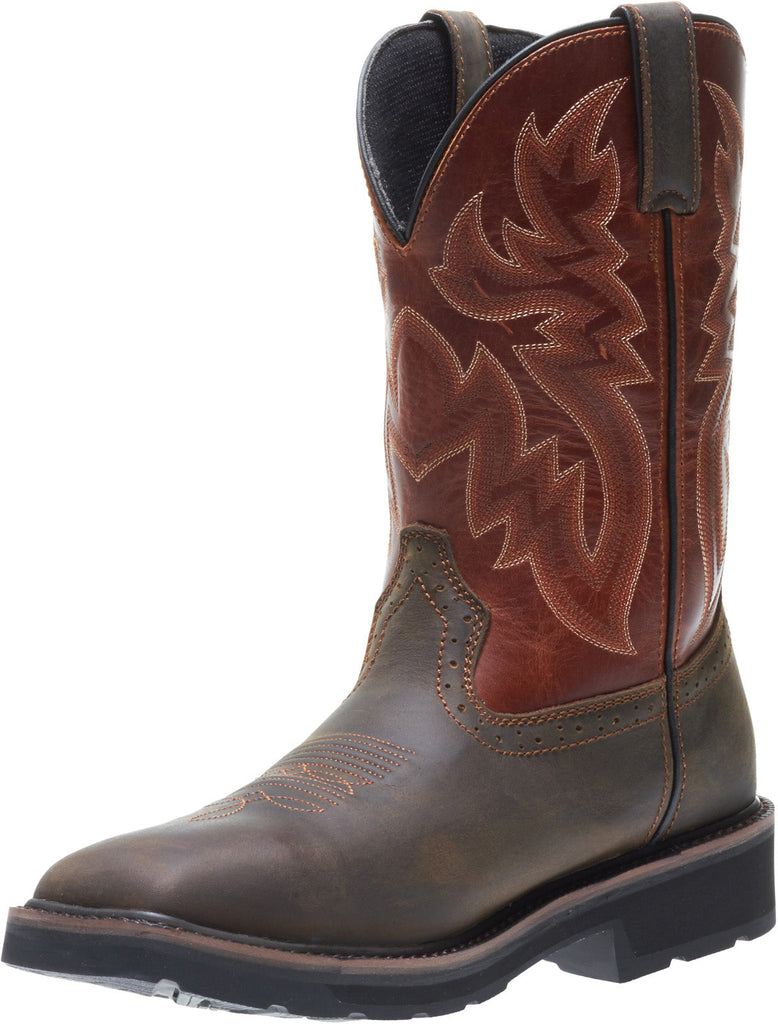 Wolverine Rancher Waterproof Steel Toe Wellington 10" Mens Brown Work ...