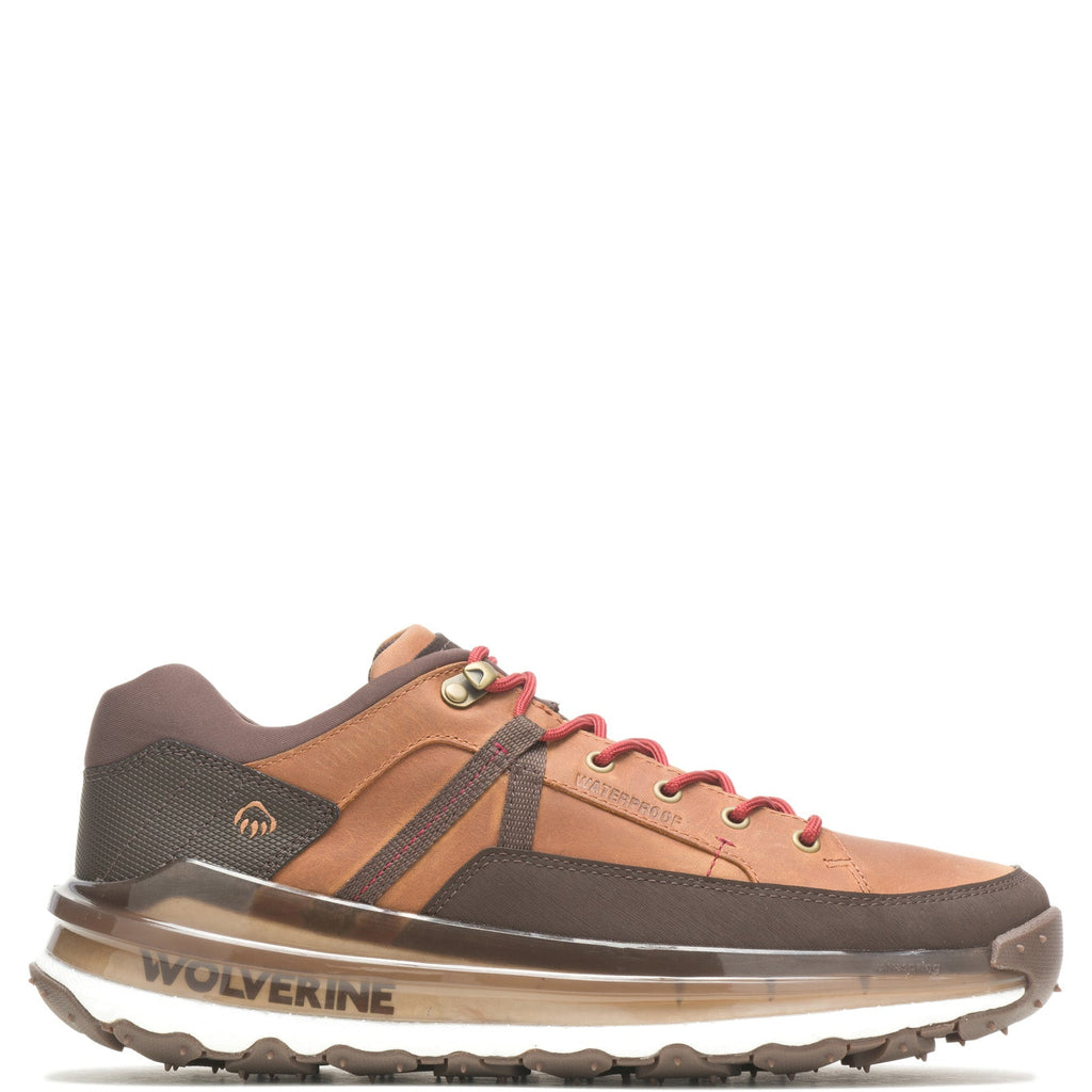 Wolverine Conquer Ultraspring WP Low Mens Brown Wide Athletic Hiking S ...