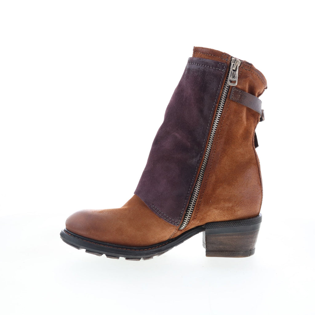 A.S. 98 Connor A22204-101-0004 Womens Brown Suede Zipper Casual Dress ...