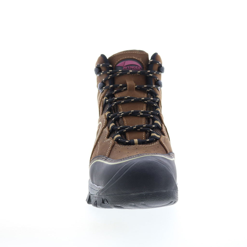 Avenger Crosscut Steel Toe Electric Hazard PR WP 6" Womens Brown Work ...