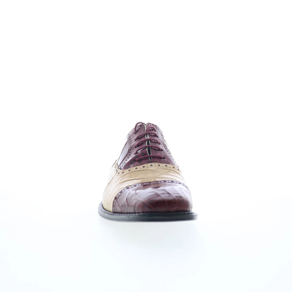 Ferrini Alligator 203 528 Mens Burgundy Oxfords & Lace Ups Cap Toe Sho ...