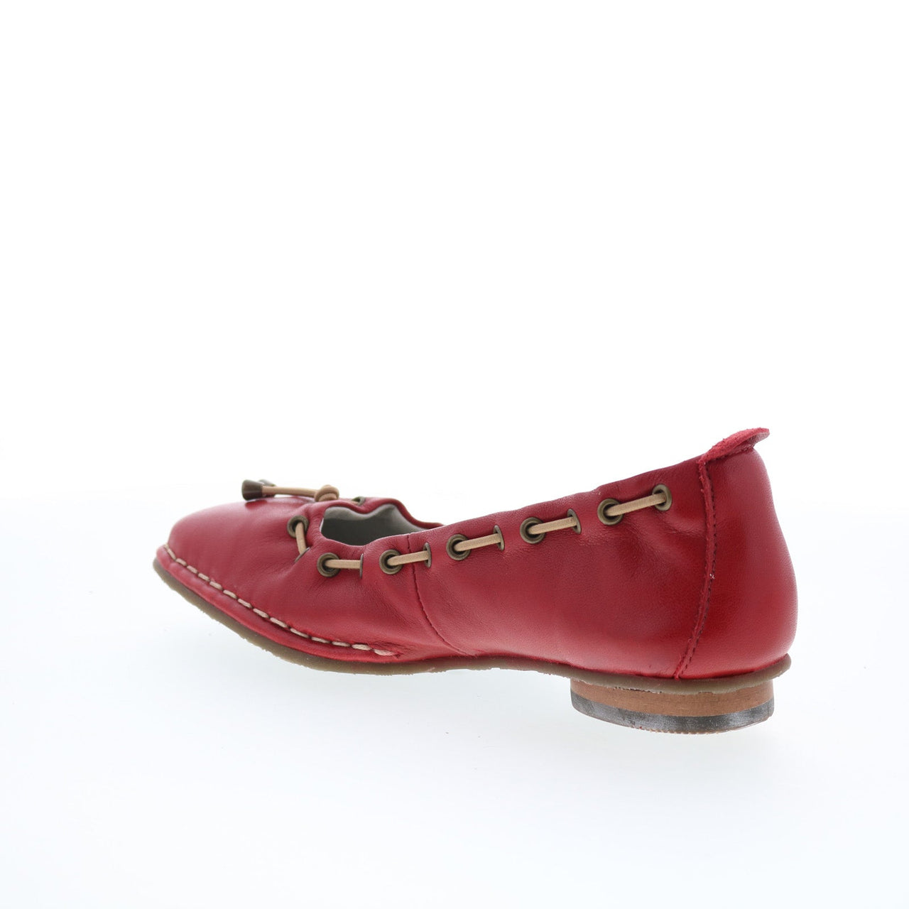Fly London Bapi BAPI264FLY-000 Womens Red Leather Slip On Ballet Flats ...