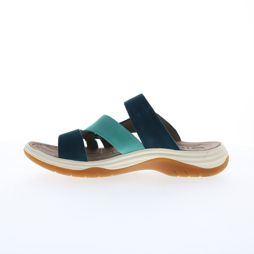 Bionica Nerice BI0014206 Womens Blue Suede Strap Slides Sandals Shoes - Ruze Shoes