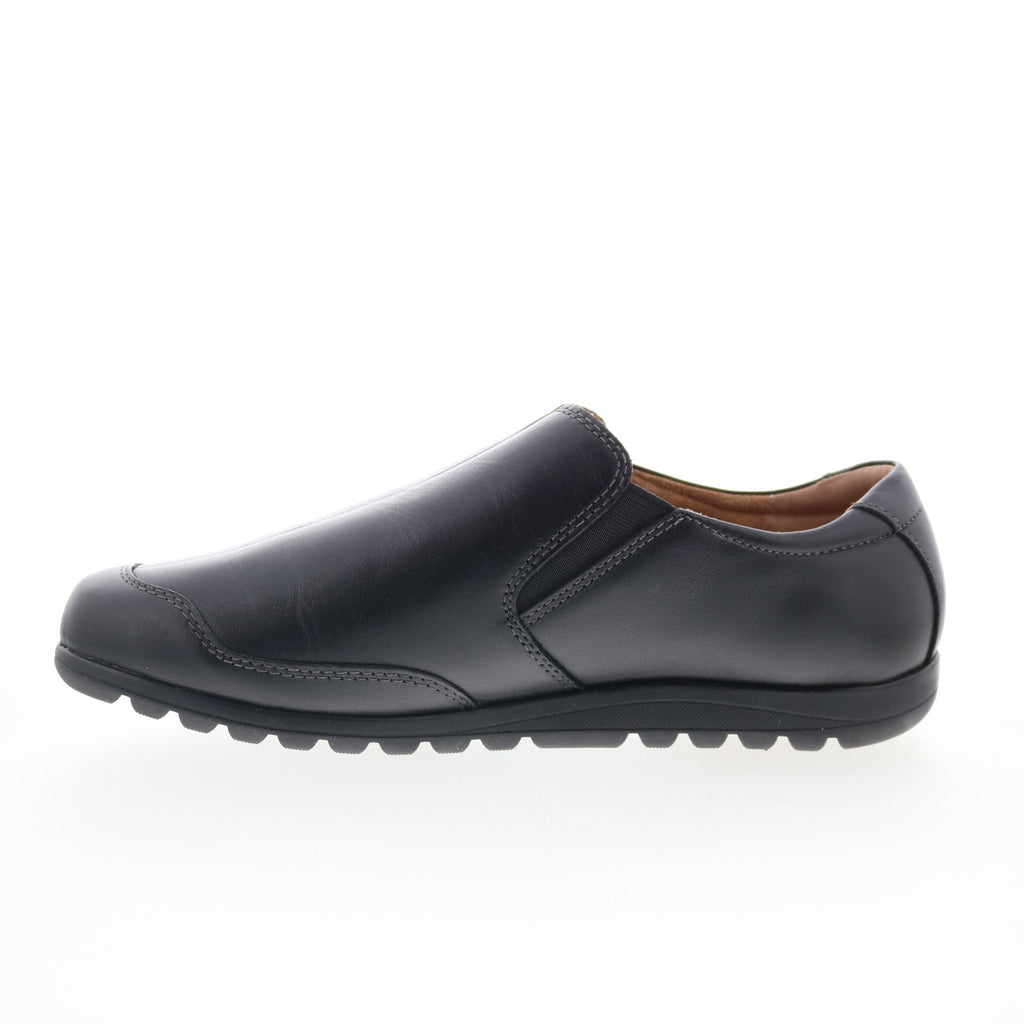 Taos Blend BLE-14156 Womens Black Leather Slip On Lifetsyle Sneakers S ...
