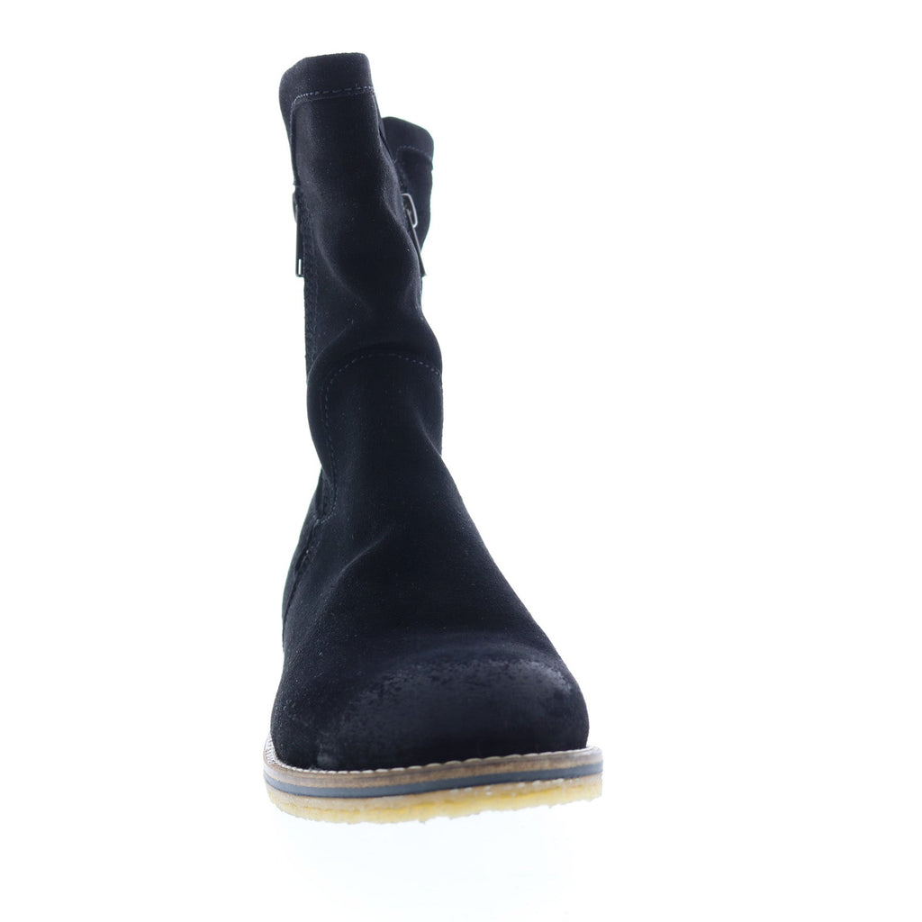 Bos. & Co. Boba Womens Black Suede Zipper Casual Dress Boots - Ruze Shoes