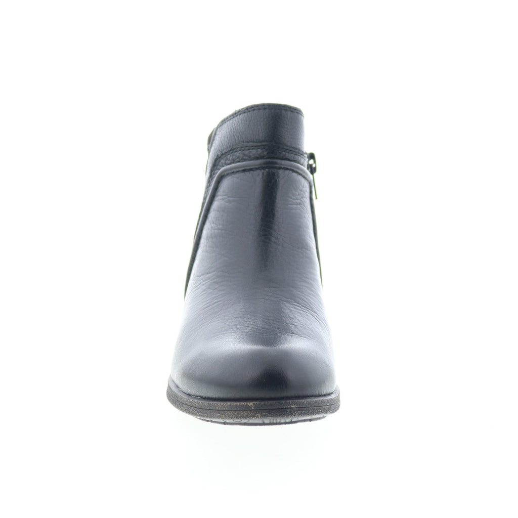 Cobb Hill Anisa V-Cut CH6159 Womens Black Leather Ankle & Booties Boot ...