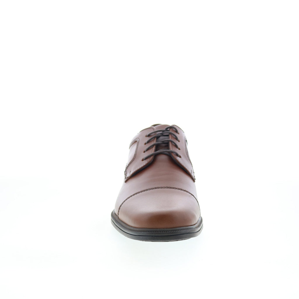 Rockport Taylor Cap Toe CI1053 Mens Brown Wide Oxfords & Lace Ups Shoe ...