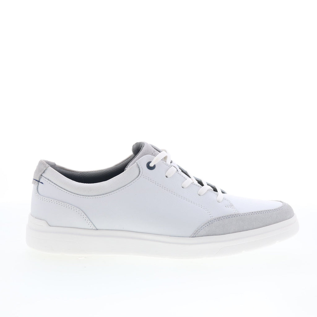 Rockport Total Motion Court Blucher Mens White Lifestyle Sneakers Shoe ...