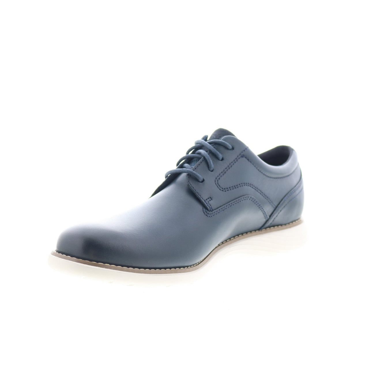 Rockport Garett Plain Toe CJ5650 Mens Blue Wide Oxfords Plain Toe Shoe ...