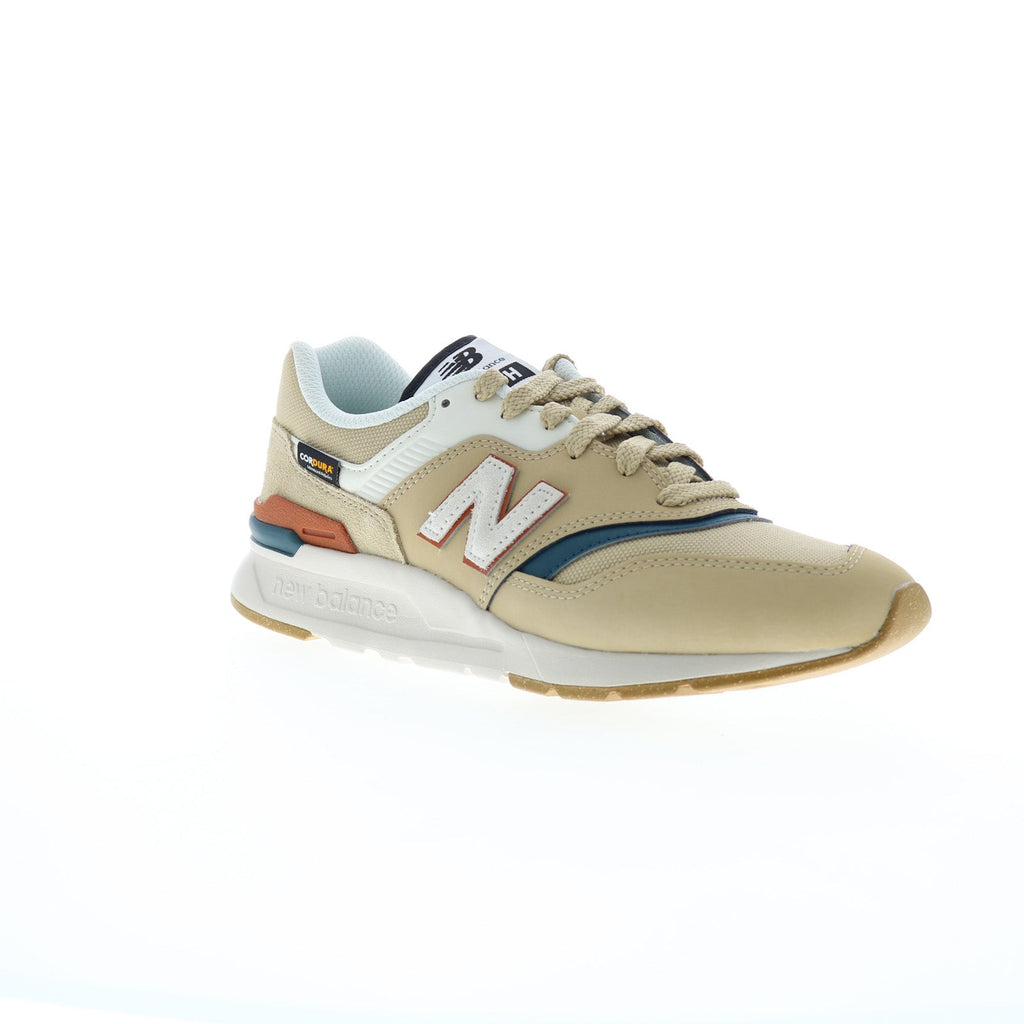 New Balance 997H CM997HLS Mens Beige Leather Lace Up Lifestyle Sneaker ...