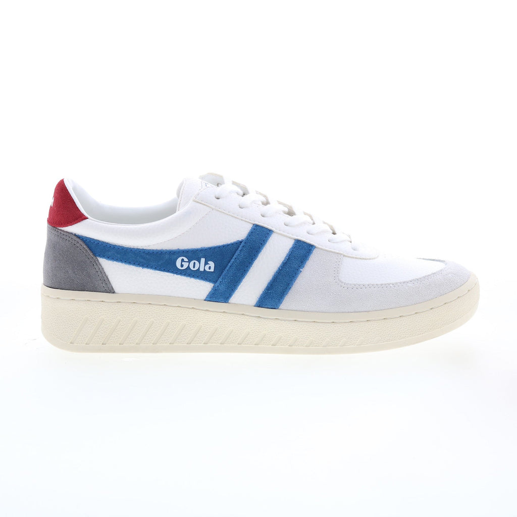 Gola Grandslam Trident CMA415 Mens White Leather Lifestyle Sneakers Sh ...