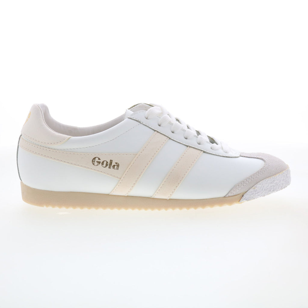 Gola Harrier 50 Leather CMA504 Mens White Leather Lifestyle Sneakers S ...
