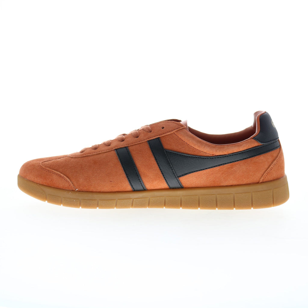 Gola Hurricane Suede CMB046 Mens Orange Suede Lifestyle Sneakers Shoes ...