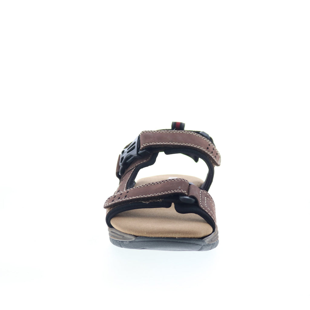 Dunham Nolan DAI04BR Mens Brown Extra Wide 4E Leather Sport Sandals Sh ...