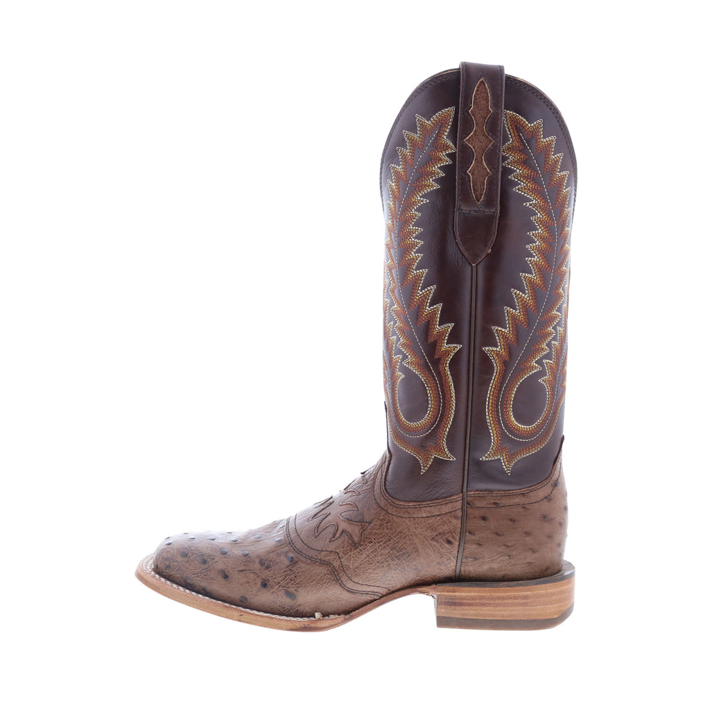 Durango Premium Exotic Full Quill Ostrich Mens Brown Wide Western Boot ...