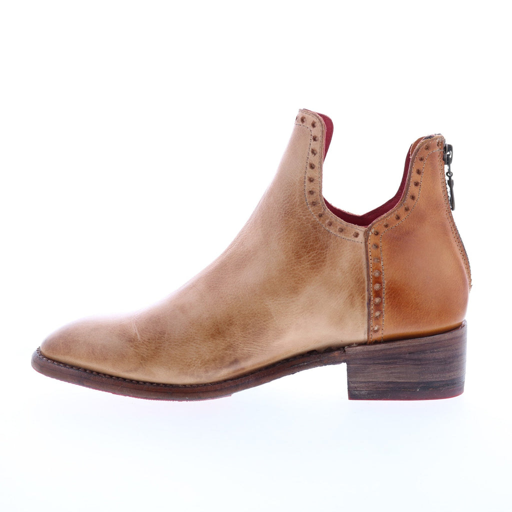 Bed Stu Dorella F346020 Womens Brown Leather Zipper Ankle & Booties Bo ...