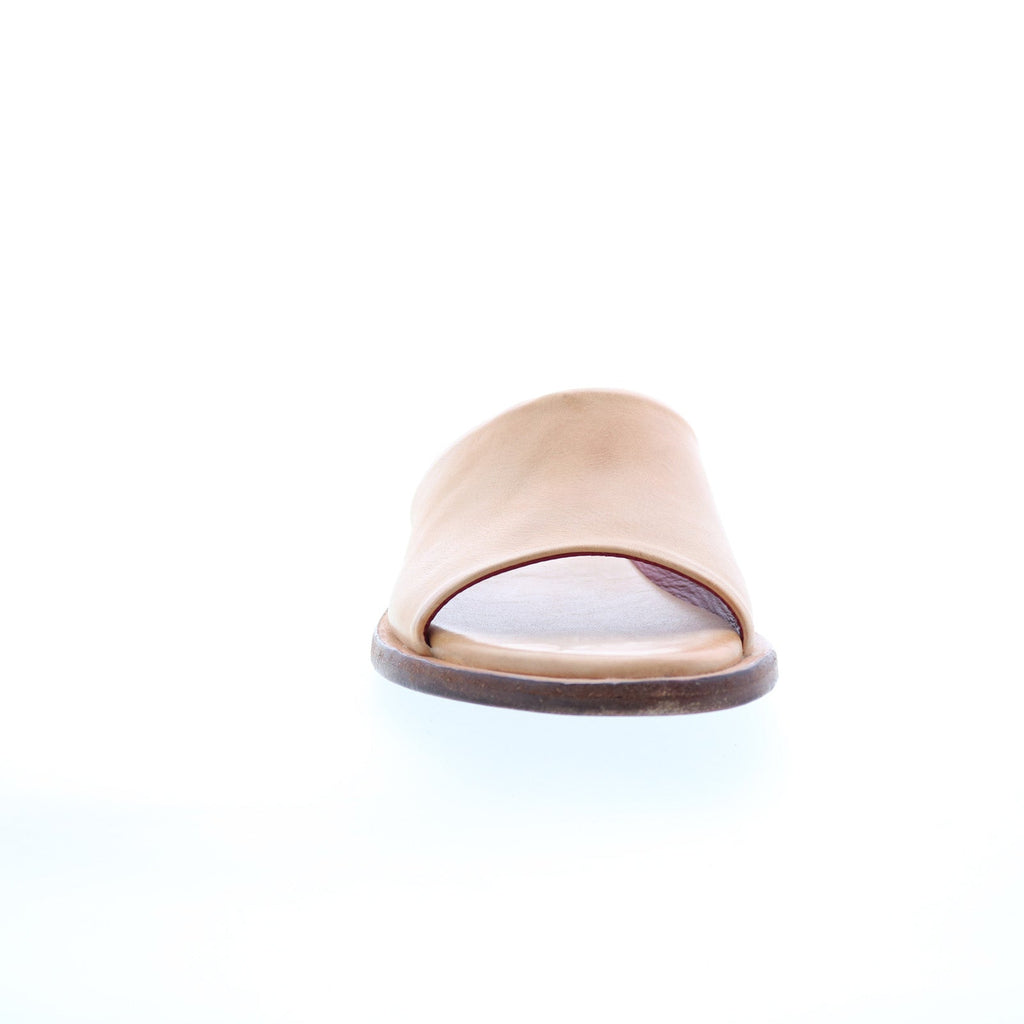 Bed Stu Kate F373157 Womens Beige Leather Slip On Slides Sandals Shoes ...