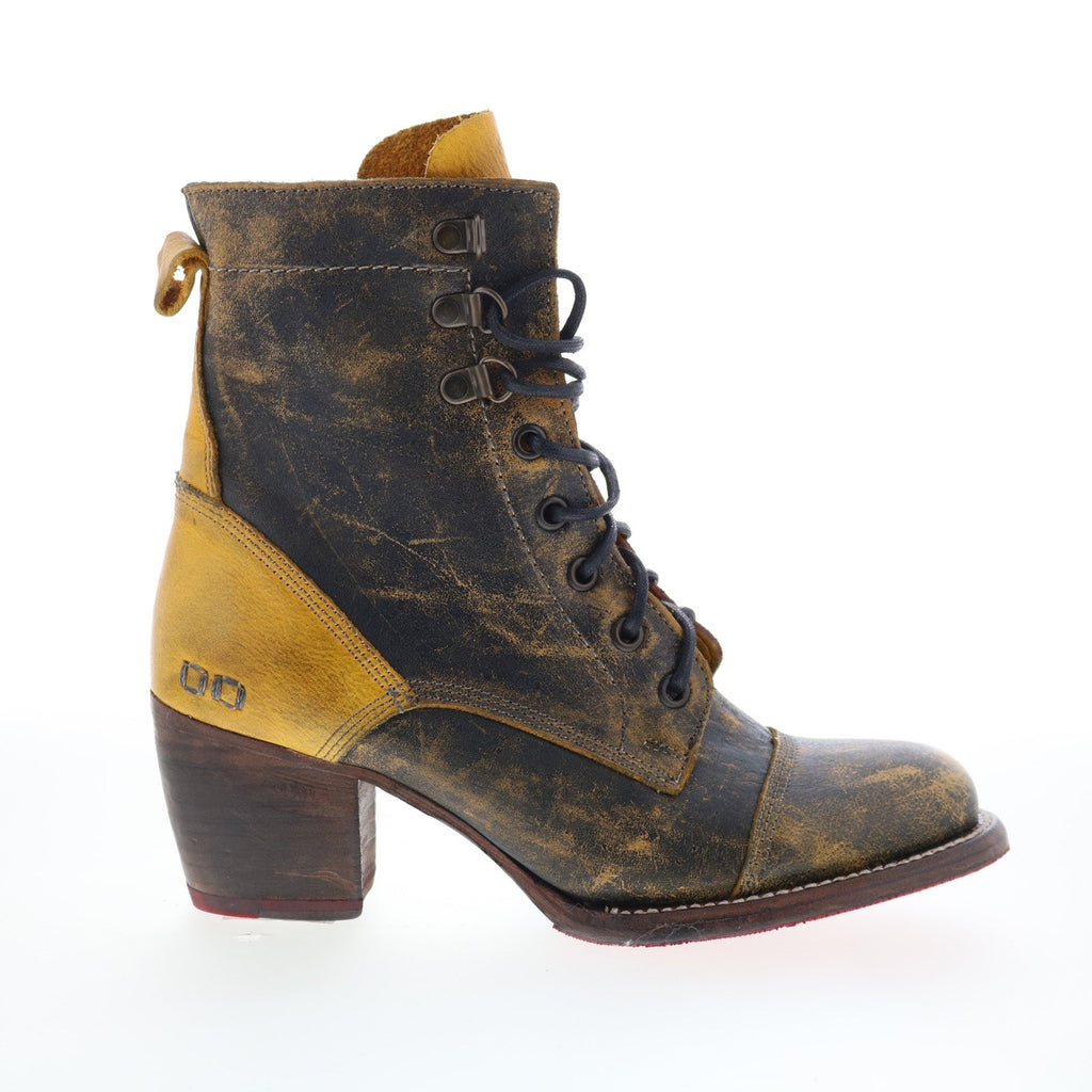 Bed Stu Judgement F385001 Womens Black Leather Lace Up Ankle & Booties ...