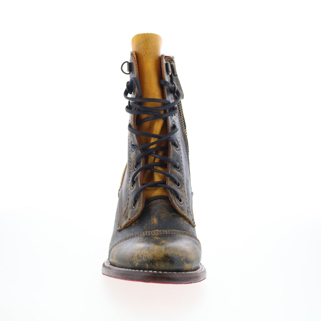 Bed Stu Judgement F385001 Womens Black Leather Lace Up Ankle & Booties ...