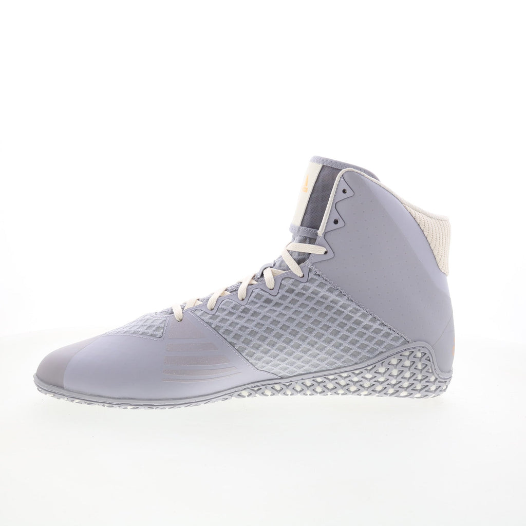 Adidas Mat Wizard 4 FU8168 Mens Gray Canvas Lace Up Athletic Wrestling ...