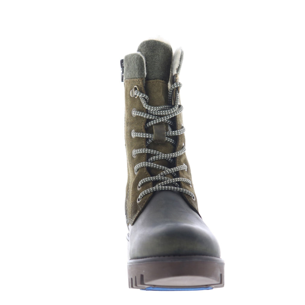 Bos. & Co. Gala Prima Womens Green Suede Lace Up Casual Dress Boots ...