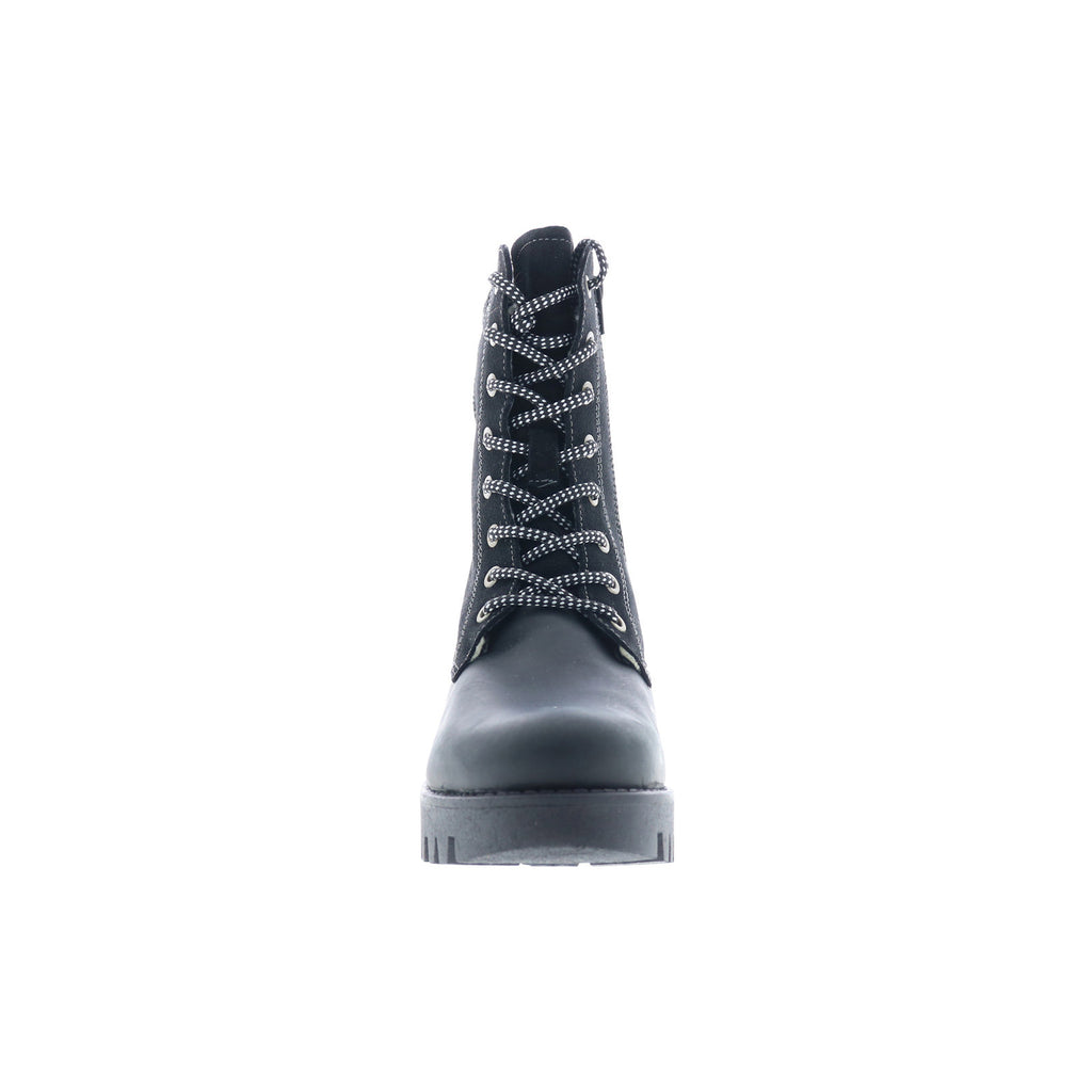 Bos. & Co. Guide Prima Womens Black Leather Lace Up Casual Dress Boots ...