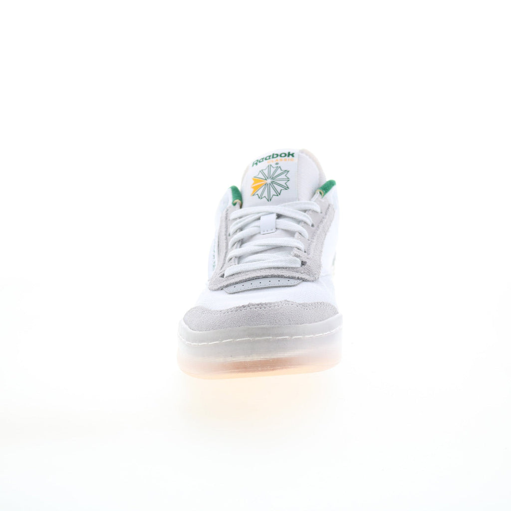 Reebok Club C Legacy Mens White Leather Lace Up Lifestyle Sneakers Sho ...