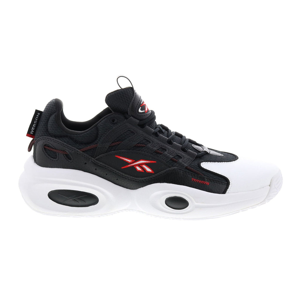 Reebok Solution Mid Mens Black Synthetic Lace Up Athletic Basketball S ...